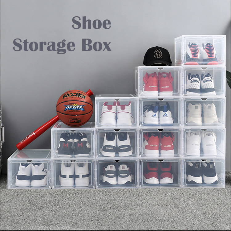 Large Magnetic Front Display Sneaker Cases Shoe Box Shoes Storage ...